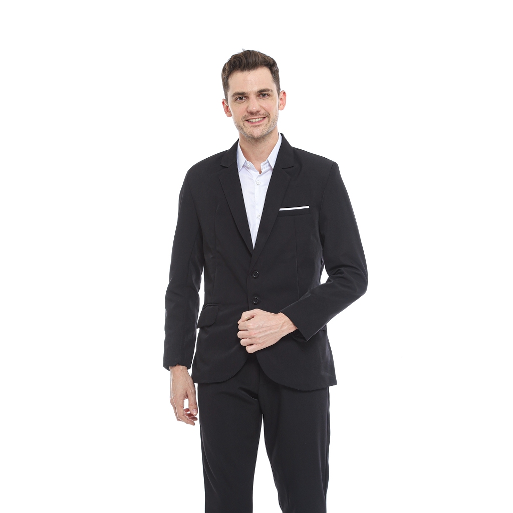 Jual Just Black - Jas Blazer Pria Formal 2 Kancing Dua Slim Fit ...