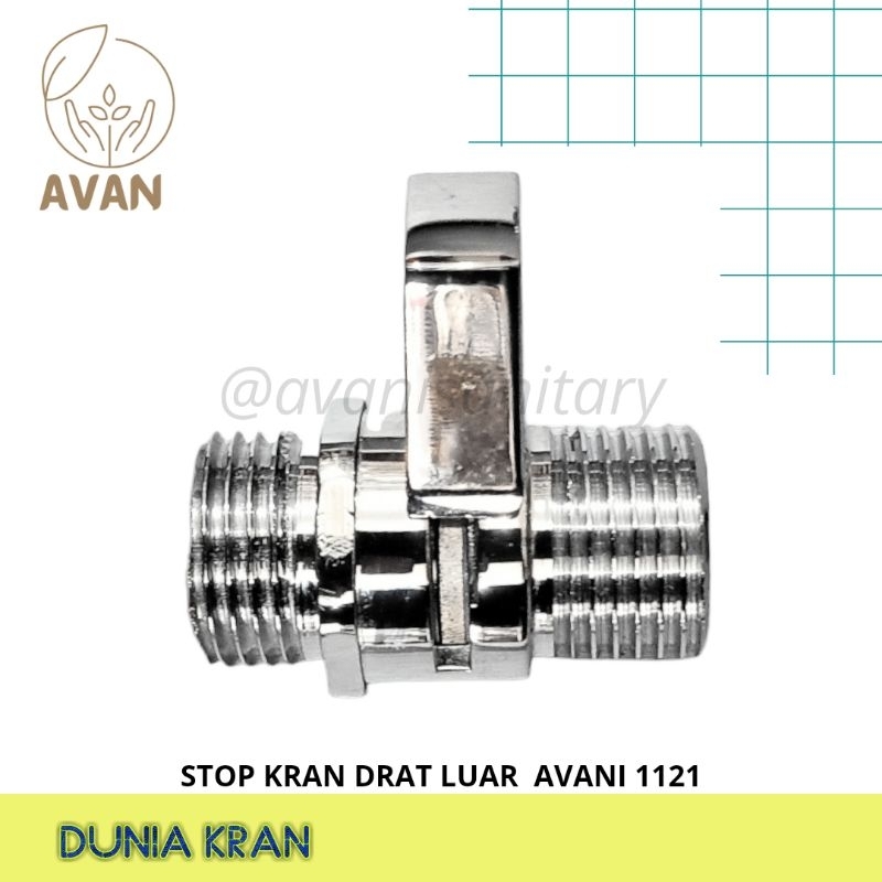 Jual STOP KRAN 1/2" DRAT LUAR STOP KRAN DOUBLE NEPEL 1/2" AVANI ...