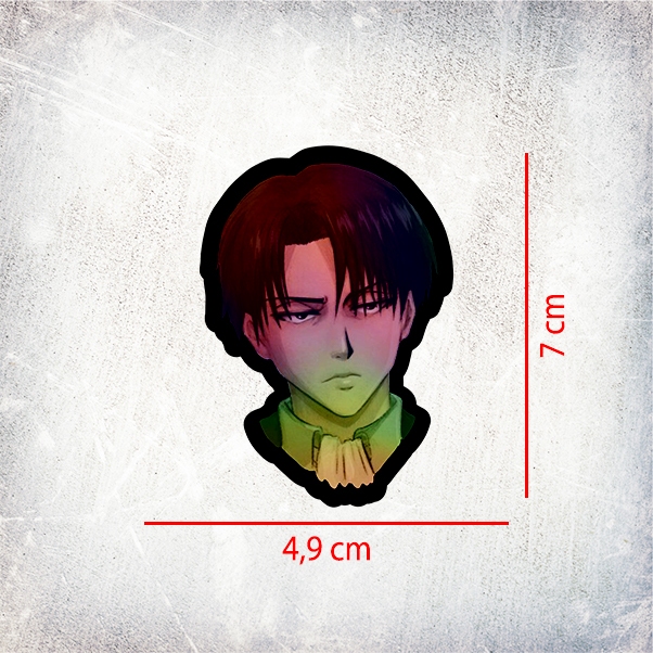 Jual STICKER HOLOGRAM ANIME LEVI ACKERMAN ATTACK ON TITAN (SHINGEKI NO ...
