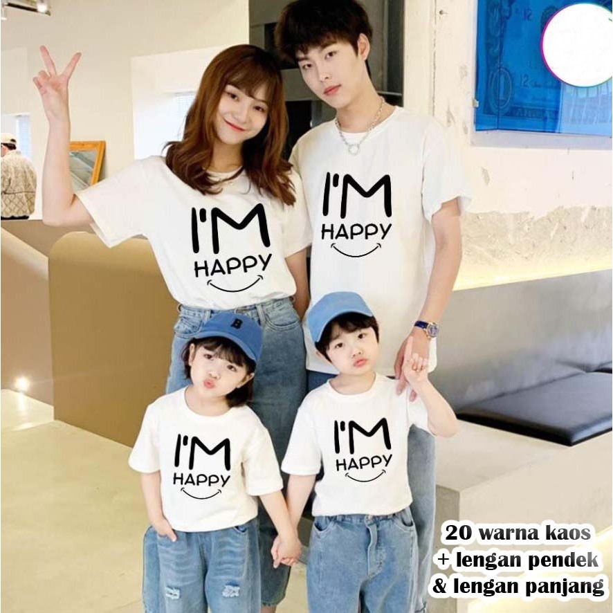 Jual KAOS COUPLE KELUARGA I'M HAPPY PAPA MAMA BABY/ BAJU COUPLE FAMILY ... Jual KAOS COUPLE KELUARGA I'M HAPPY PAPA MAMA BABY/ BAJU COUPLE FAMILY ...