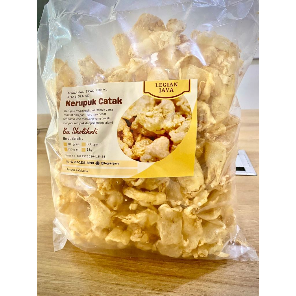 Jual KERUPUK CATAK 1 KG - KHAS DEMAK (IKAN MANYUNG - 100% ORIGINAL ...