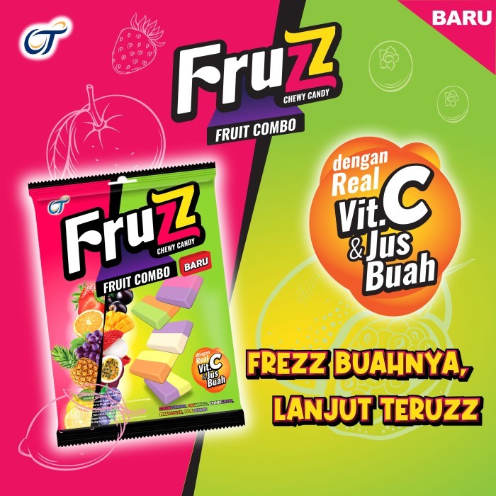 Jual Permen Fruzz Combo Chewy Candy Rasa Buah | Shopee Indonesia