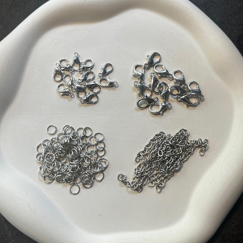 Jual Pengait Silver | Kait udang 12mm 14mm | Rantai | Ring | Kodokan ...