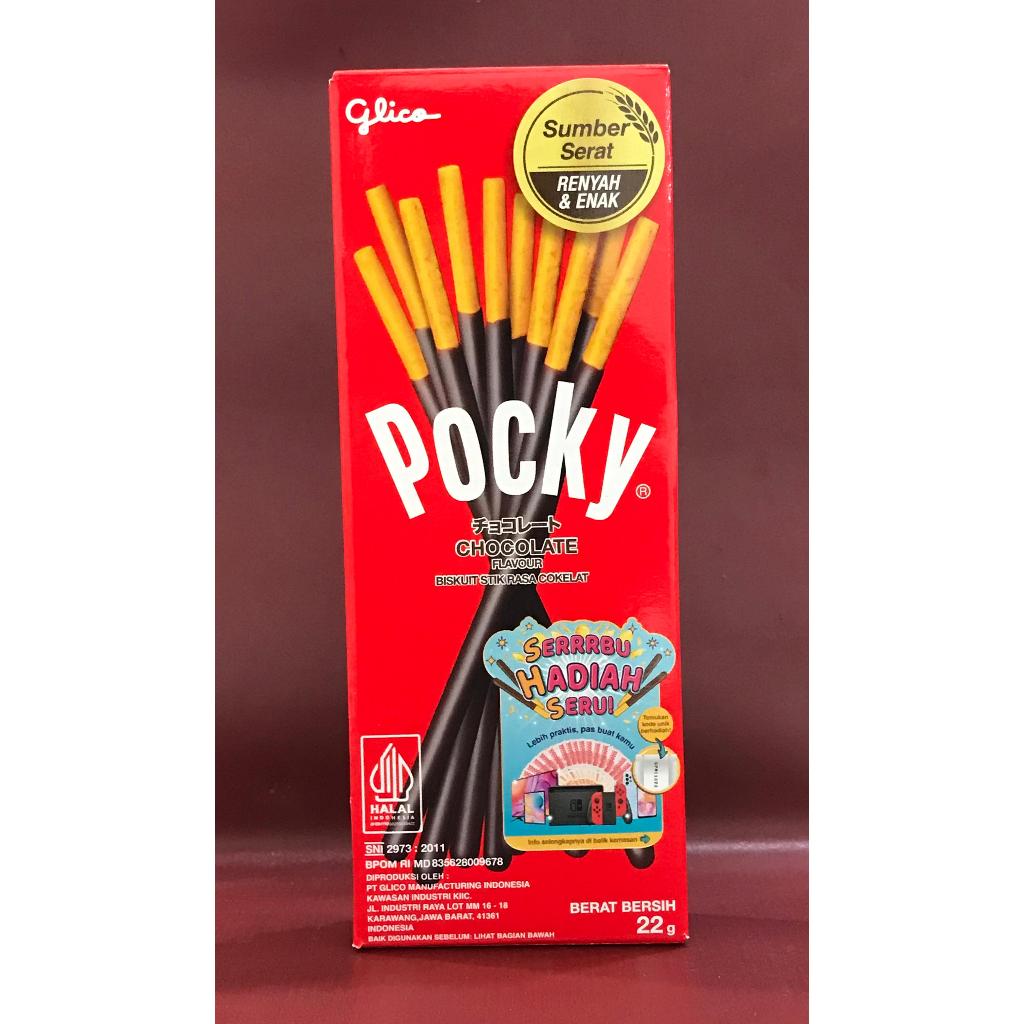 Jual Pocky Chocolate 22G - Cemilan Pocky Rasa Cokelat | Shopee Indonesia