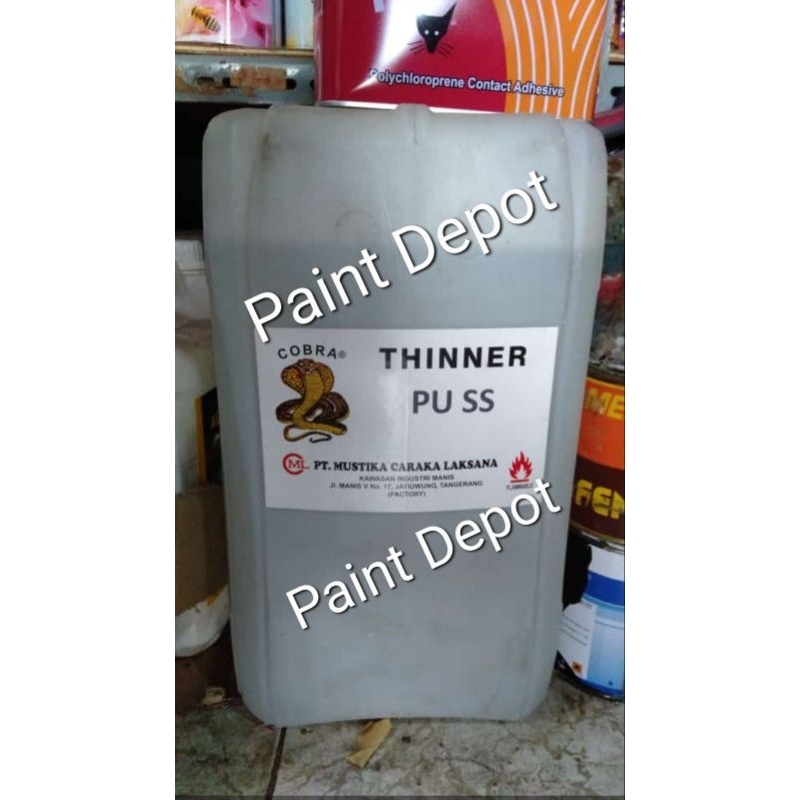 Jual THINNER COBRA PU POLYURETHANE PU 20 LITER LTR 20LTR 20LITER POLIURETAN POLYURETAN ...