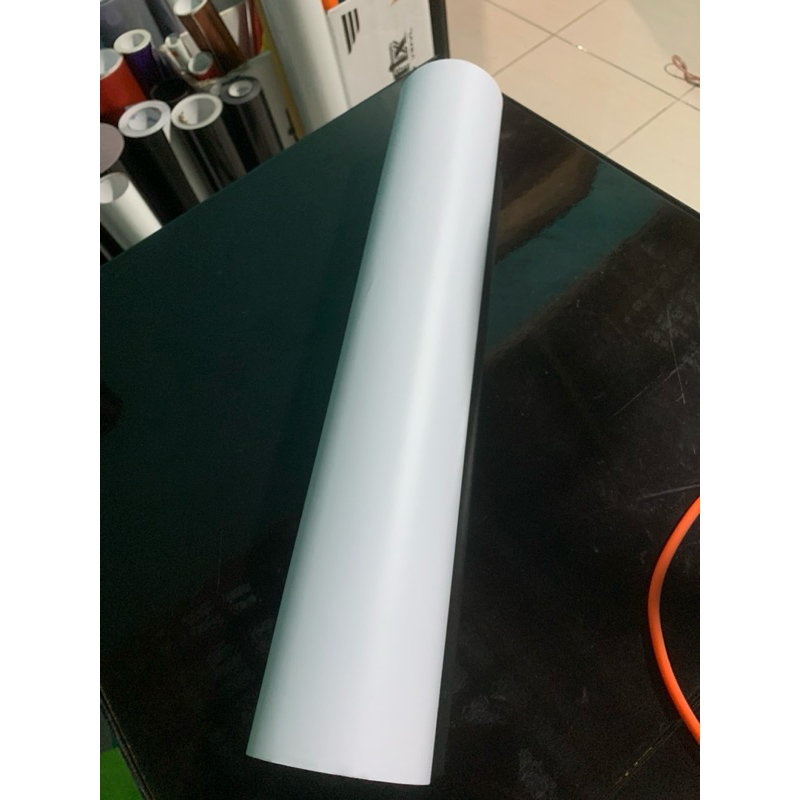 Jual sticker skotlet PUTIH DOFF 1 roll 15 meter termurah | Shopee Indonesia