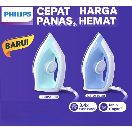 Jual Setrika Philips DST0510 / DST-0510 / DST 0510/70 GC-122 / GC122 Diva Garansi Resmi 2Th ...