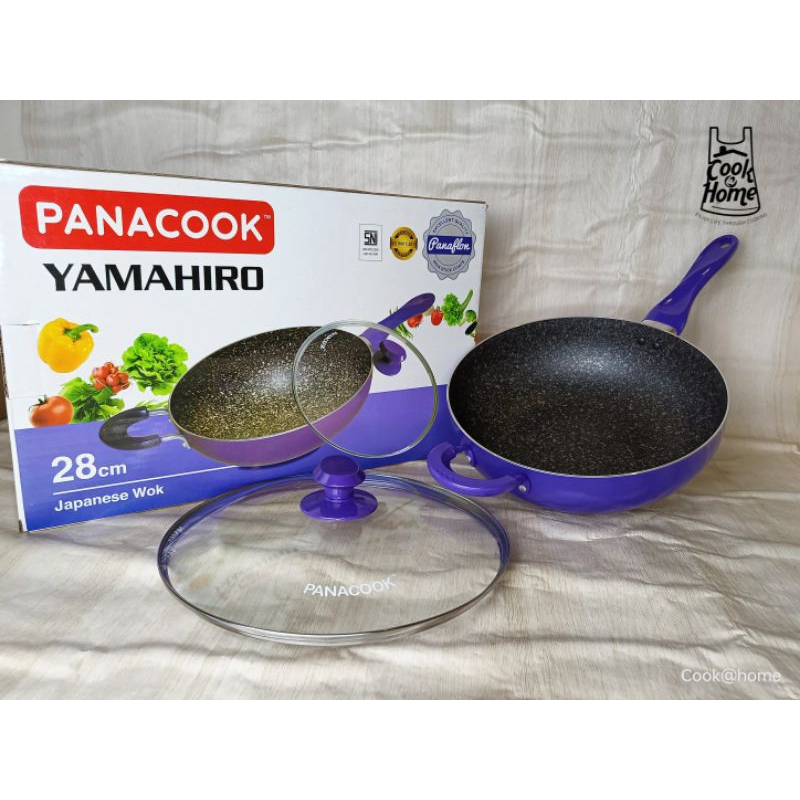 Jual WOK PAN PANACOOK YAMAHIRO 28CM - PURPLE (UNGU) | Shopee Indonesia