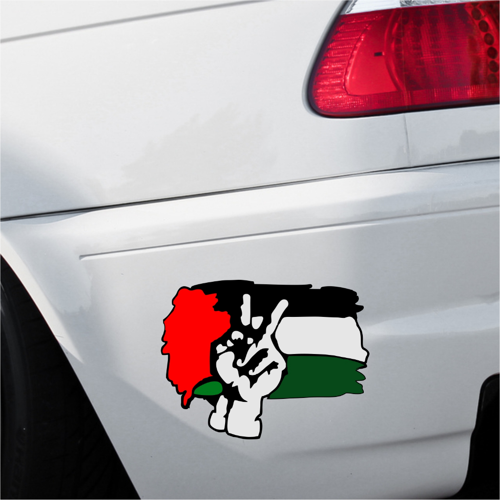 Jual sticker free palestine / free gaza / cutting sticker bumper mobil ...