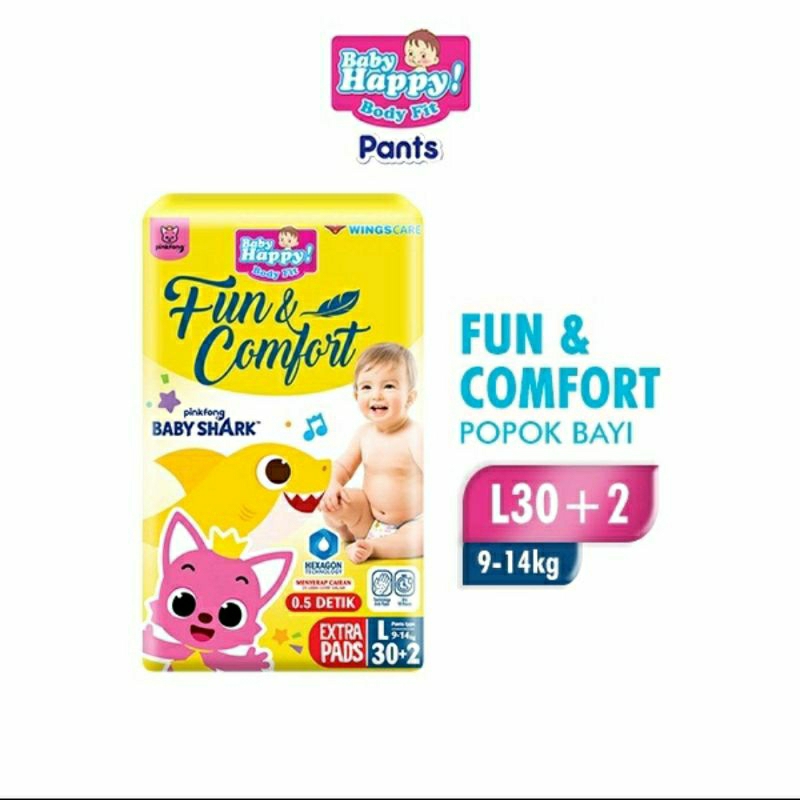 Jual Baby Happy Ping Fong Baby Shark Baby Happy Kuning | Shopee Indonesia
