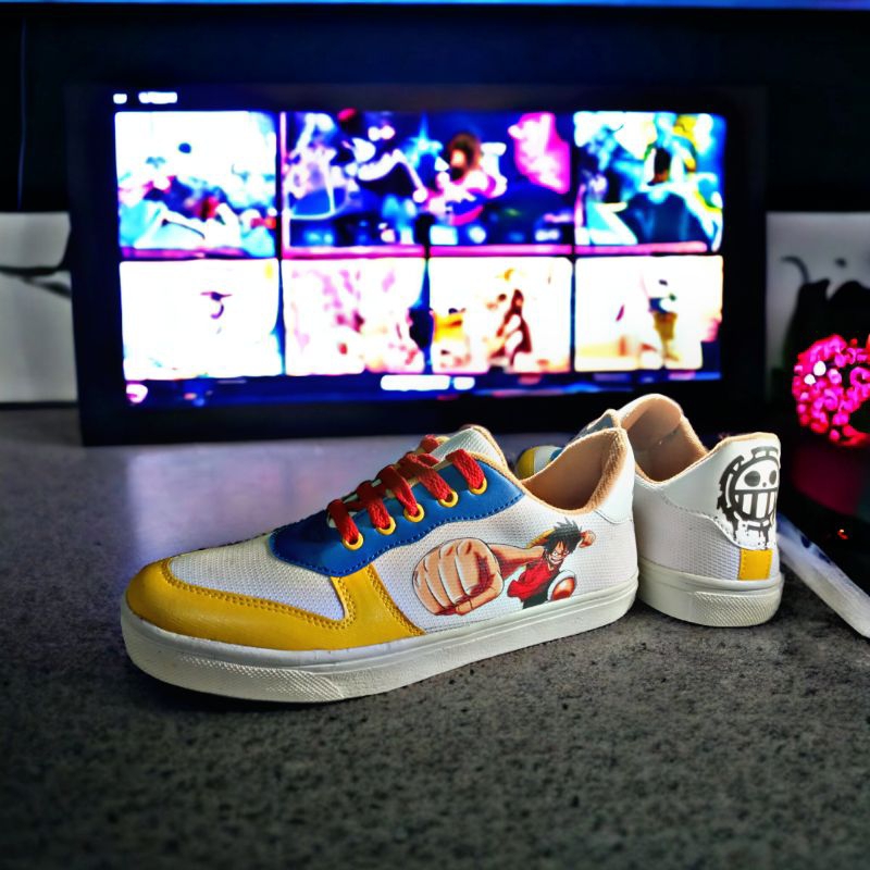 Jual sepatu custom anime dll bahan kwalitas 100% pemium | Shopee Indonesia