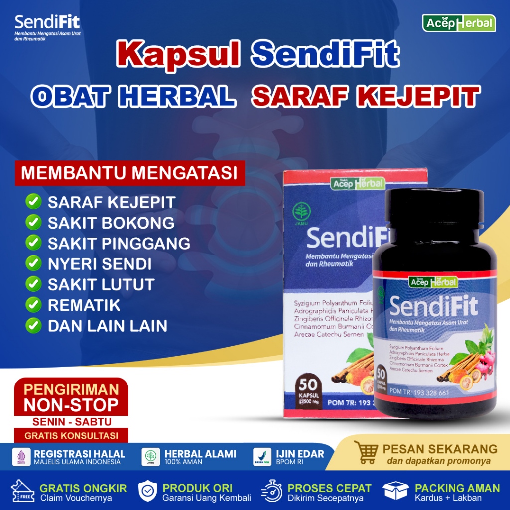 Jual Obat Syaraf Kejepit Pinggang Menjalar Ke Kaki Sakit Urat Saraf ...