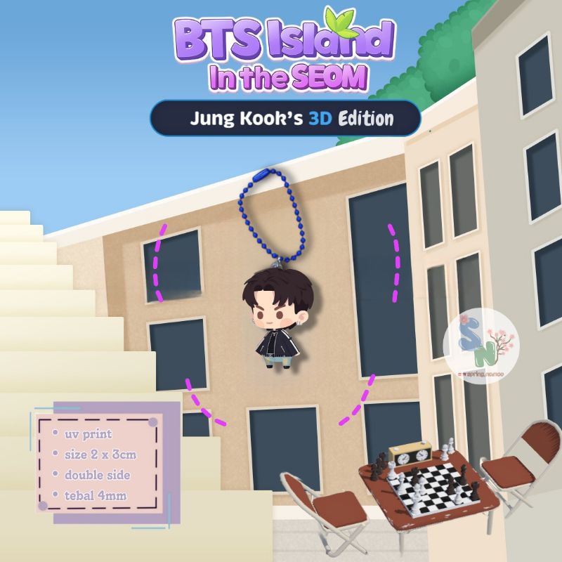Jual JUNGKOOK BTS IN THE SEOM Keyring Akrilik Edisi Special Full Body. Gantungan Kunci BTS ...