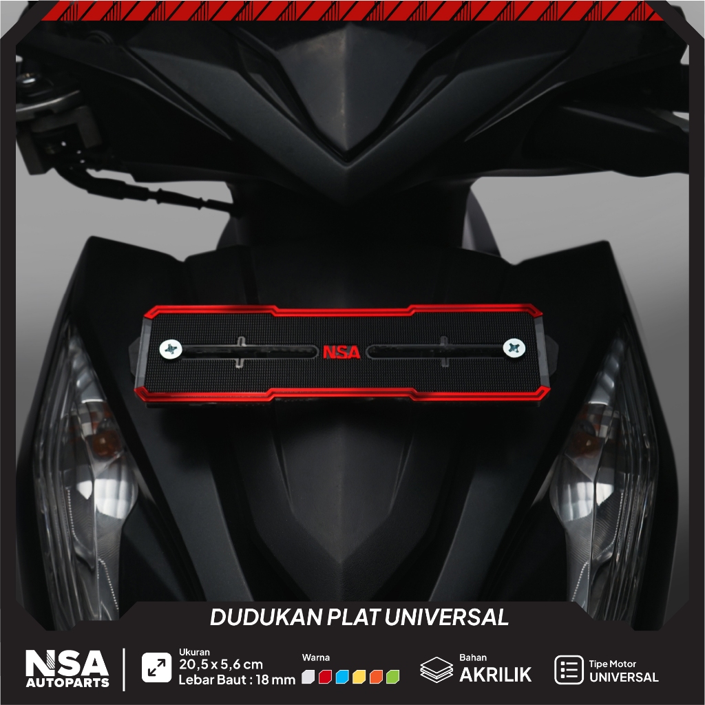Jual TEMPAT DUDUKAN PLAT MOTOR DUDUKAN PLAT NOMOR MOTOR FRAMELESS PLATE ...