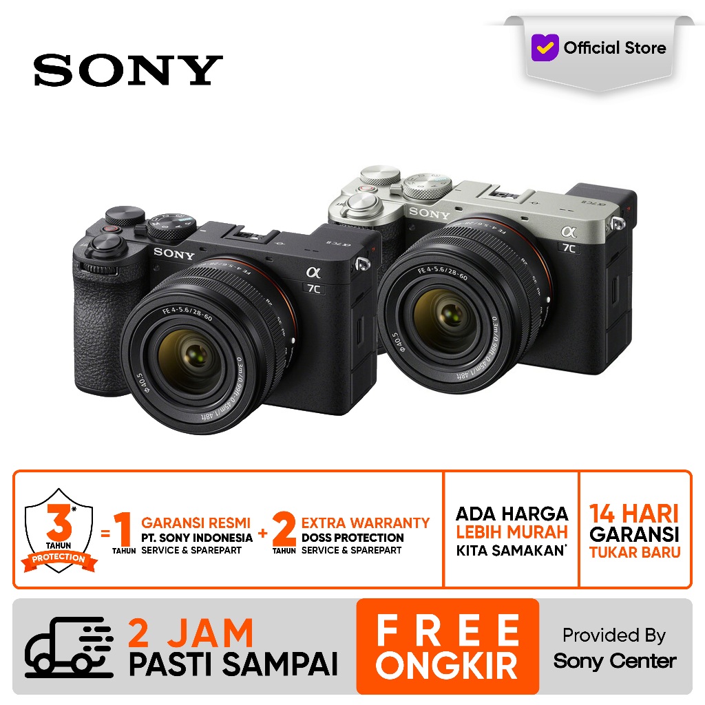 Jual SONY a7cII / a7c II / a7c2 Sony Kamera Mirrorless Kit 28-60mm ...
