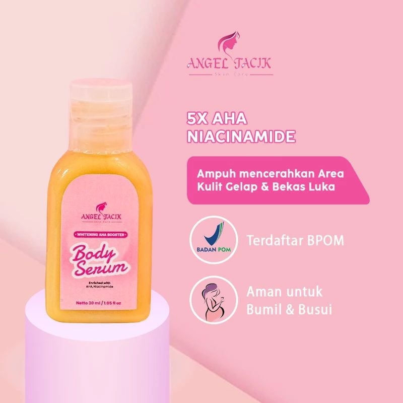 Jual Whitening AHA Booster Body Serum Angel Tacik Skincare(30gr ...