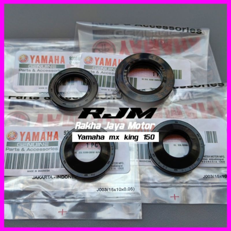 Jual SEAL RODA SET MX KING 150 DEPAN BELAKANG KIRI KANAN/KARET SEAL SIL ...