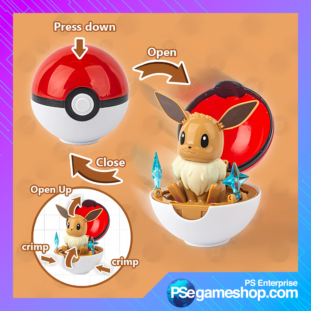 Jual Pokemon Transformation Pokeball Eevee | Shopee Indonesia
