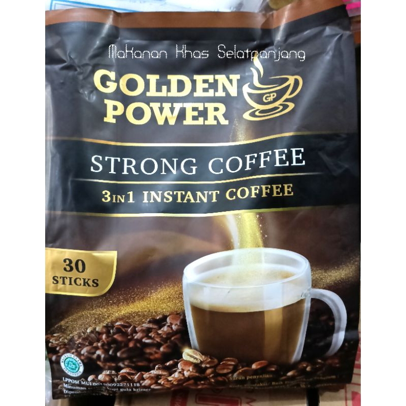 Jual Golden Power Strong Coffee 3in1 Instant 30 Sticks | Shopee Indonesia