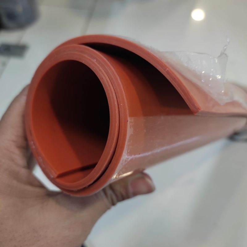 Jual Karet Silicon Merah / Rubber Silikon Tebal 20mm X 400mm X 1000mm ...