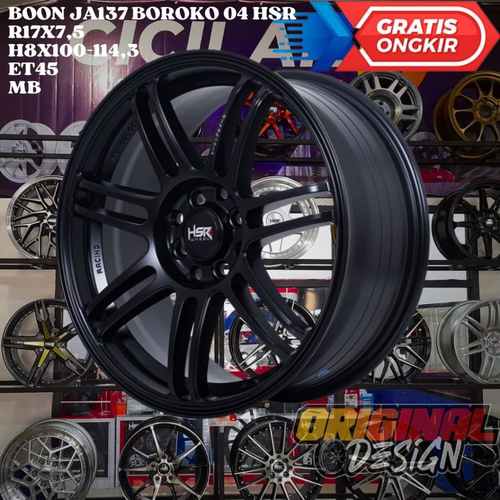 Jual Velg Mobil JAZZ , RAIZE , ROCKY , YARIS , HSR BOON BOROKO 04 Ring ...