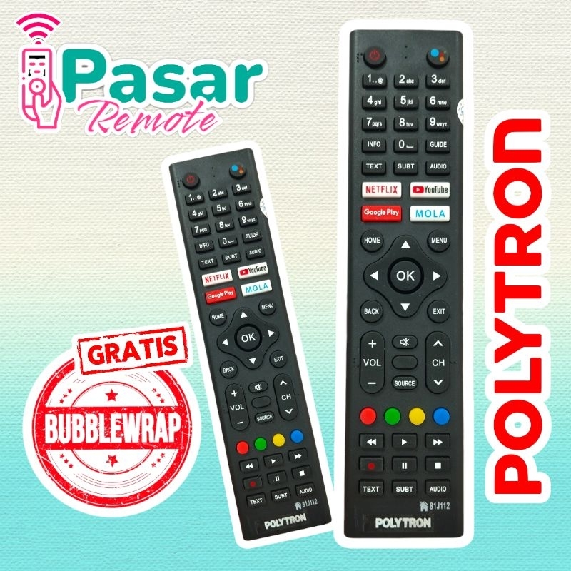 Jual REMOTE TV POLYTRON SMART ANDROID | Shopee Indonesia