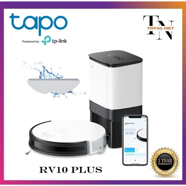 Jual TP-Link Tapo RV10 Plus Robot Vacuum & Mop + Smart Auto-Empty Dock | Shopee Indonesia