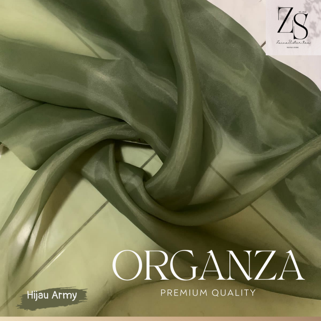 Jual Kain Organza Organdi Polos Premium Silk Kain Kaca 1/2 Meteran ...