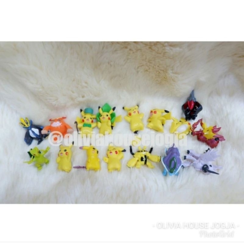 Jual Action Figure Pokemon Set Mix Cake Topper Figurin Pikachu Snorlax ...