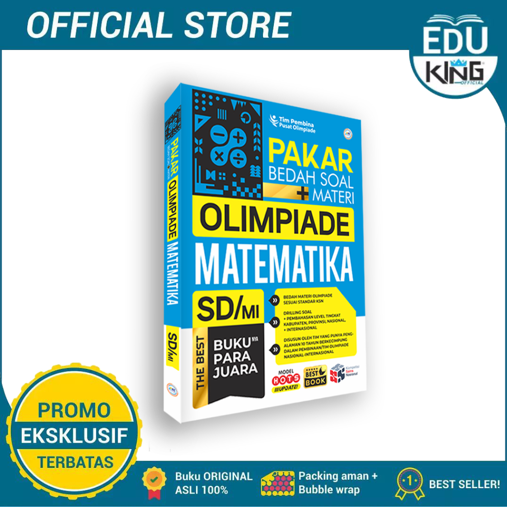 Jual BUKU KSN - OSN 2024 SOAL DAN MATERI SD PAKAR BEDAH SOAL MATERI OLIMPIADE MATEMATIKA SD 2024 ...