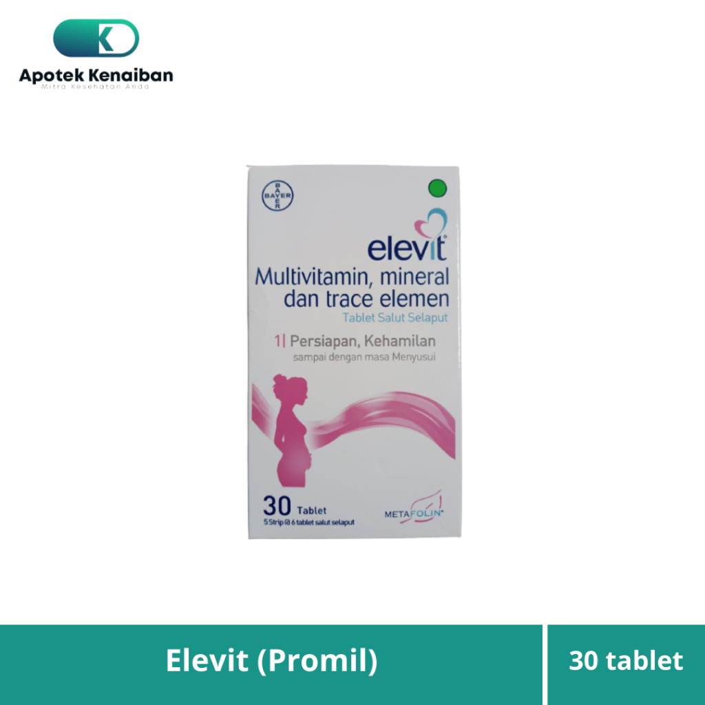 Jual ELEVIT PRE-CONCEPTION & PREGNANCY WITH LODINE 30 TABLET | Shopee ...