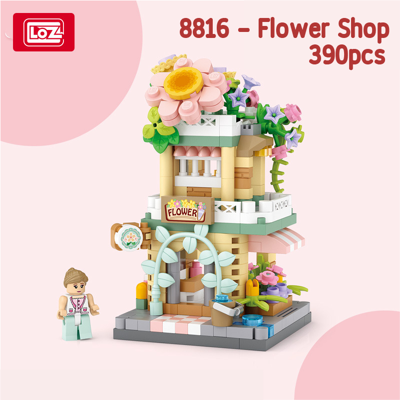Jual Block City LOZ NEW Mini Street Shop Seri City View Bricks Nano ...