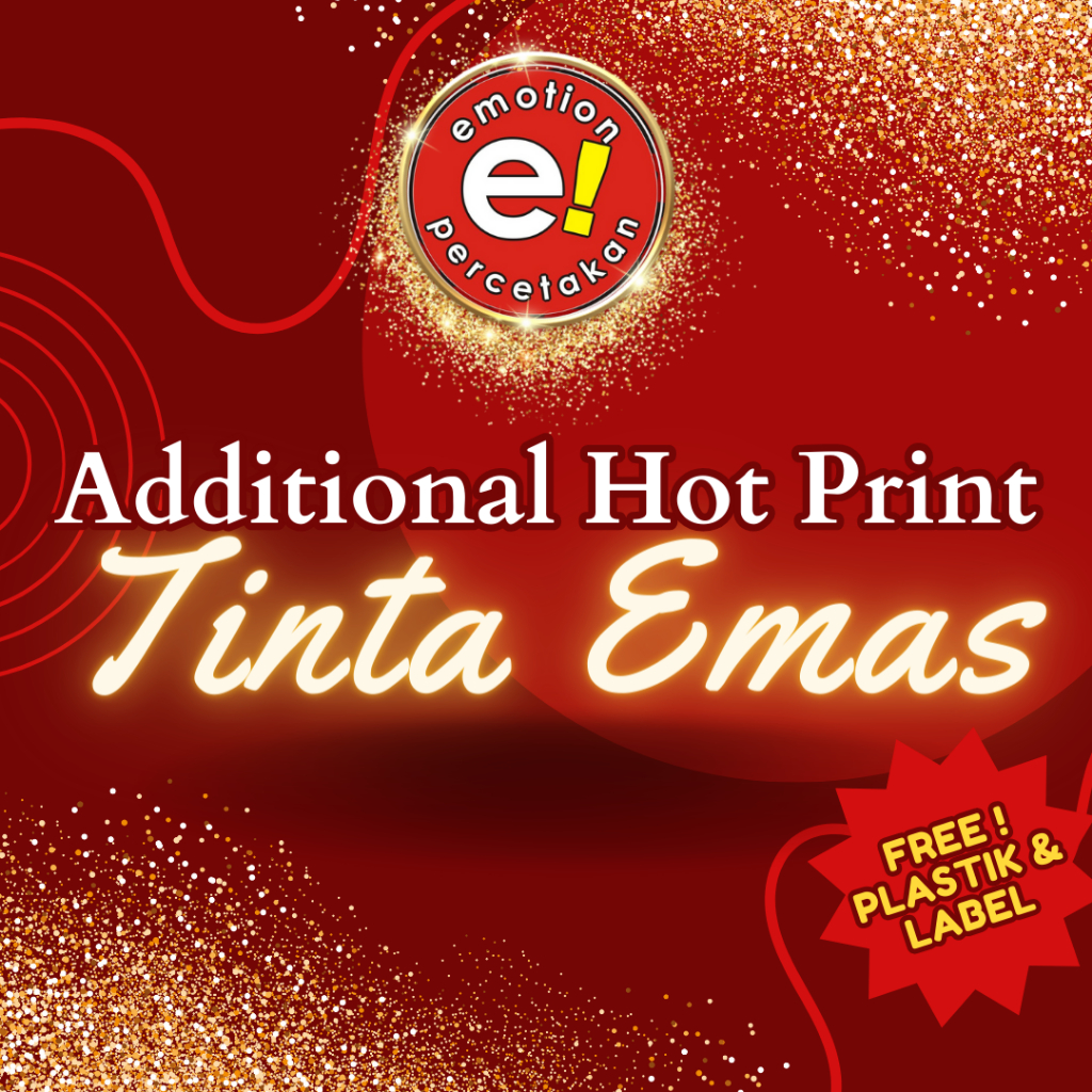 Jual Additional Hotprint/Foil Tinta Emas - Minimal Order 300 Pcs ...