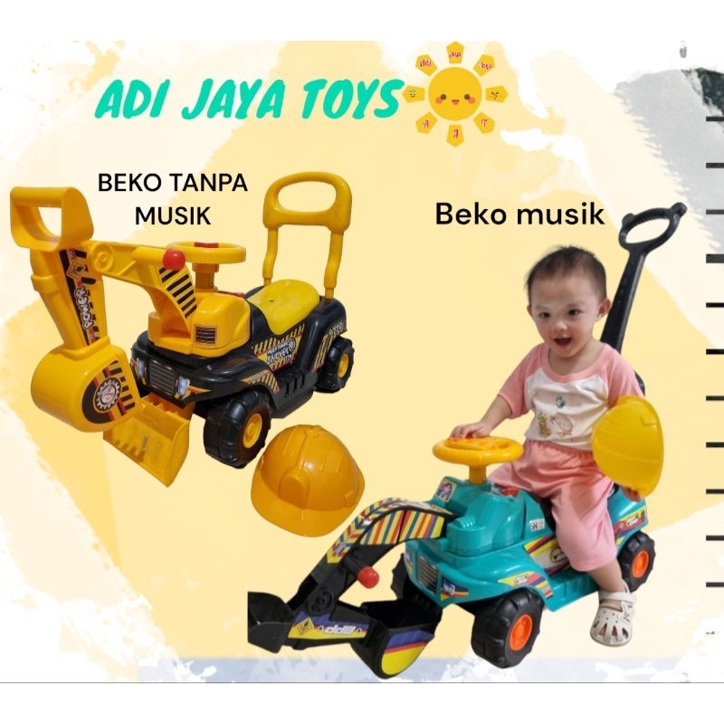 Jual mainan anak beko excavator sg toys mpp mps forklift mgc mainan ...