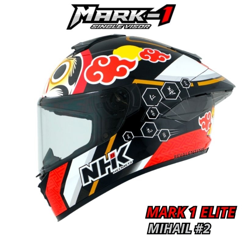 Jual NHK MARK 1 ELITE MIHAIL #2 ORIGINAL | HELM MOTOR FULL FACE MARK ...