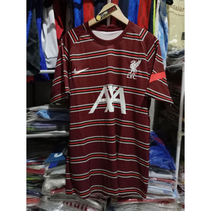 Jual jersey training liverpool 2021/2022 merah | Shopee Indonesia