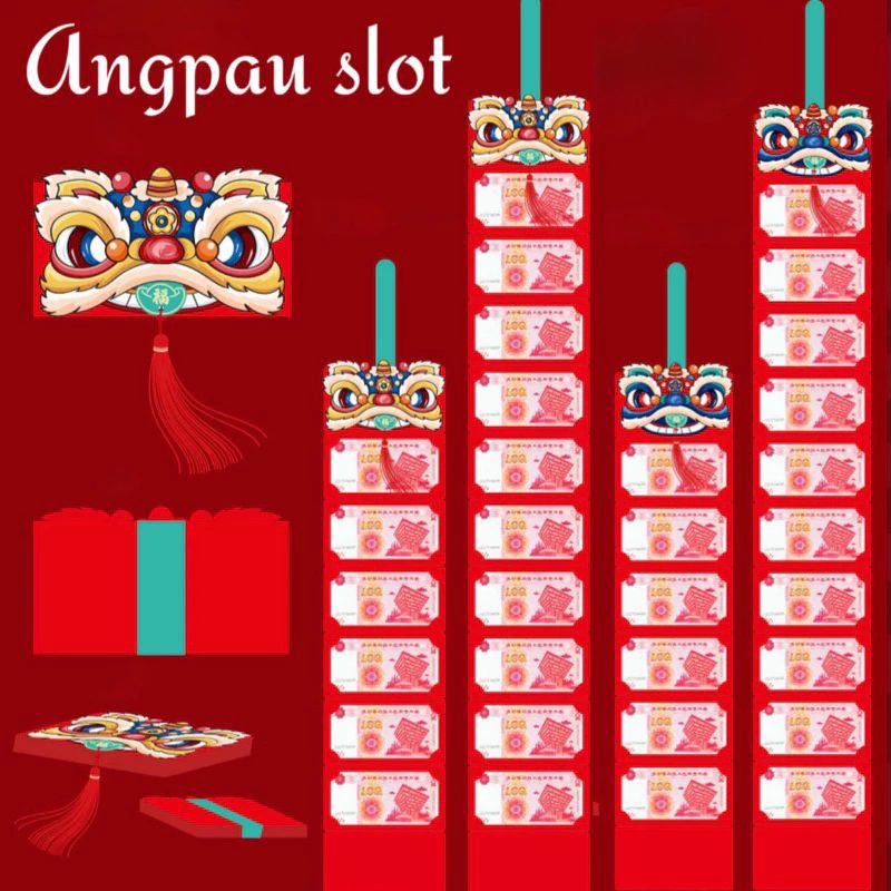 Jual Angpao unik Tarik Panjang 6 atau 10 slot (Angpau lucu Imlek ...