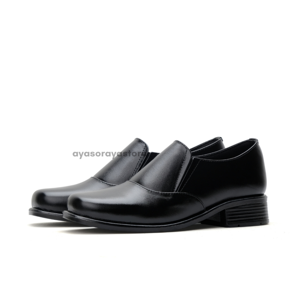 Jual Sepatu Pantofel Kerja Dinas Harian Wanita Polwan Secwan Kulit ...