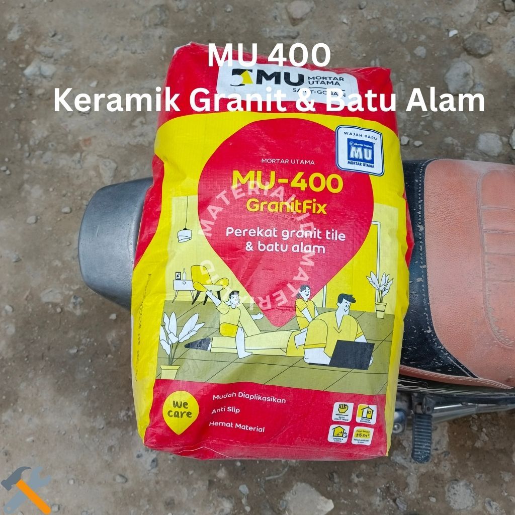 Jual MU 400 Keramik Granit Batu Alam Semen Pasang Instant Murah 25 Kg ...