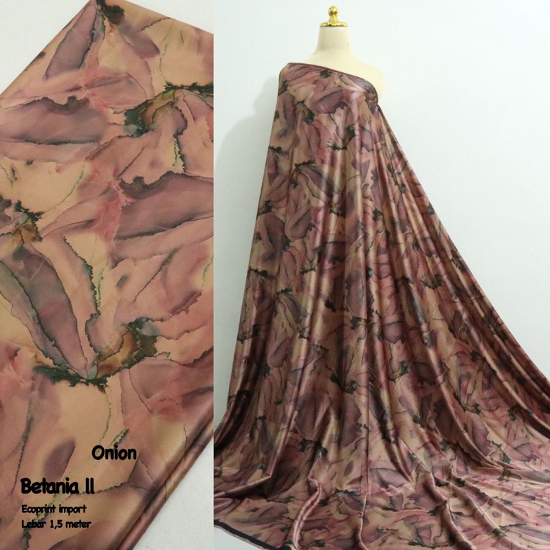 Jual Kain arnami silk brown | kain silk | armany silk | motif batik ...