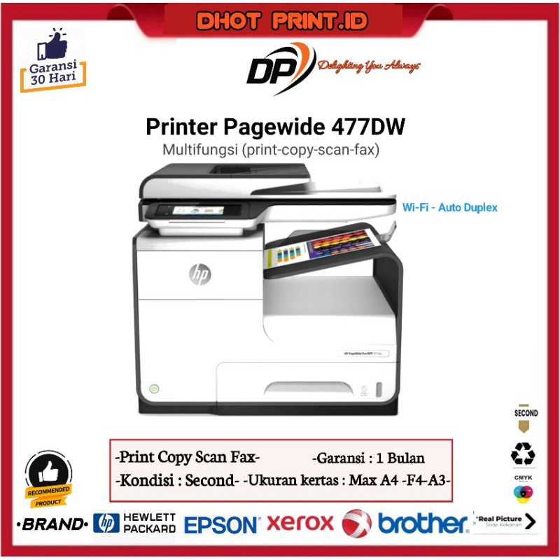 Jual Jual Printer Merek Hp Pagewide Pro MFP M477Dw Duplex Wireless ...