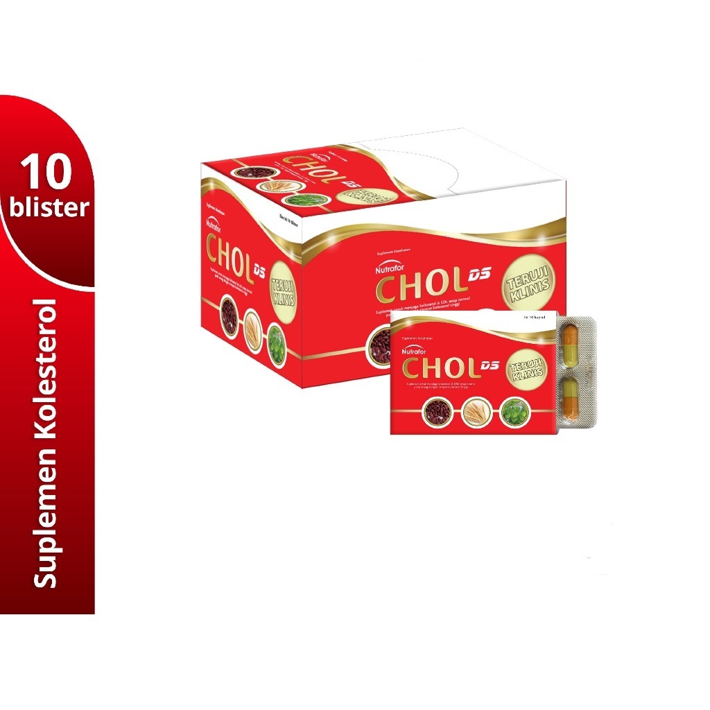 Jual Nutrafor Chol DS Box 100 Kapsul - Obat Penurun Kadar Kolesterol ...