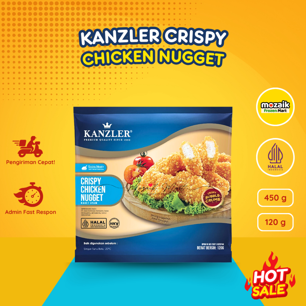 Jual Nugget Kanzler Crispy Chicken Nugget 120 gr-Nuget/Naget/Ayam ...