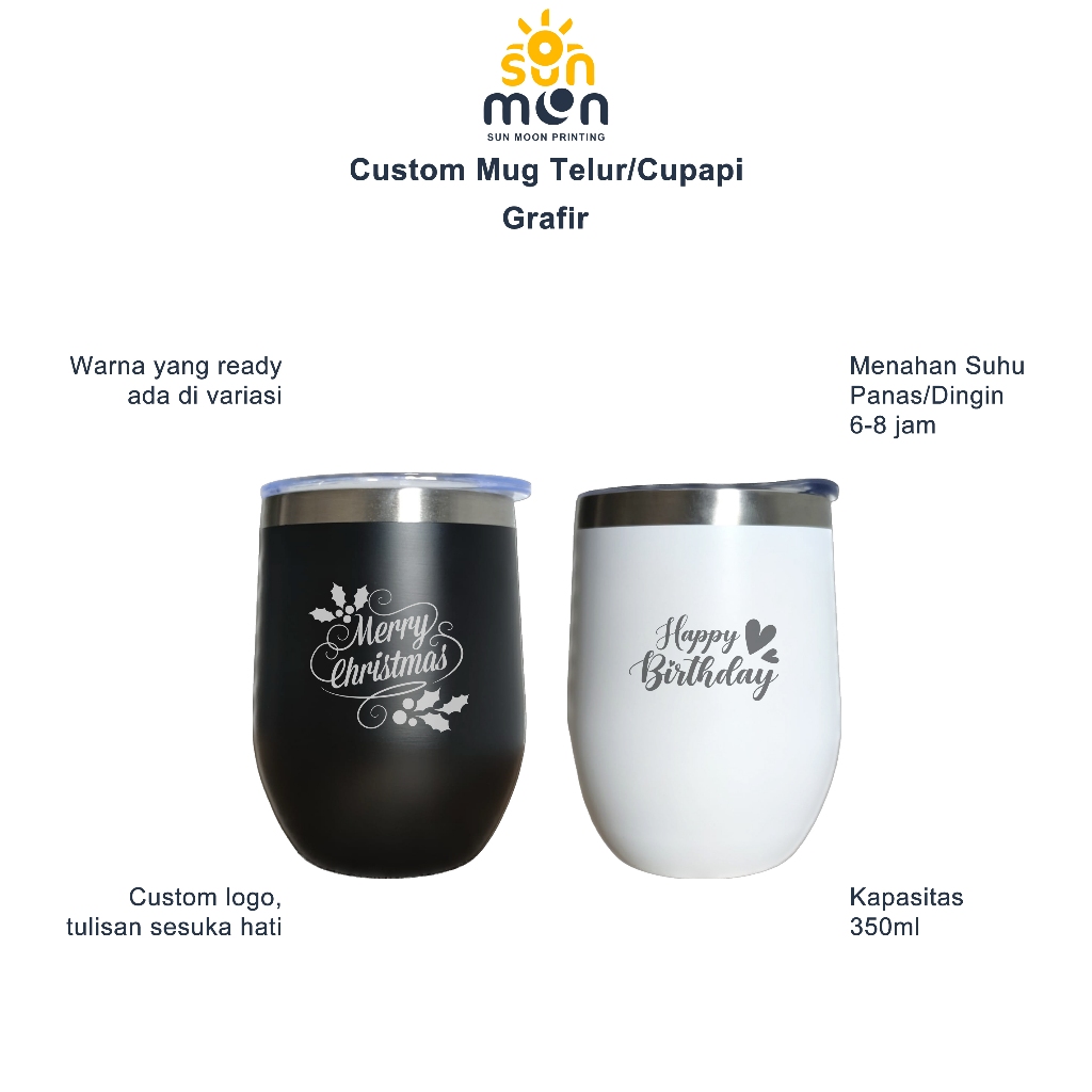 Jual Sun Moon Printing - Mug Telur Cupapi Custom Grafir | Shopee Indonesia