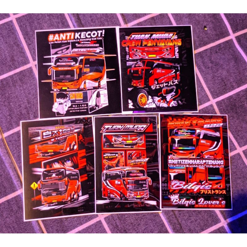 Jual COD Stiker Buss Paling Berkelas ( 30 Stiker + bonus keren ...
