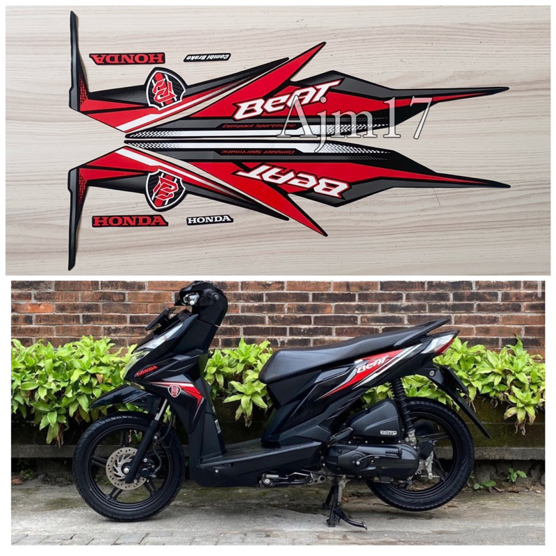 Jual STIKER STRIPING BEAT 2019 HITAM | Shopee Indonesia