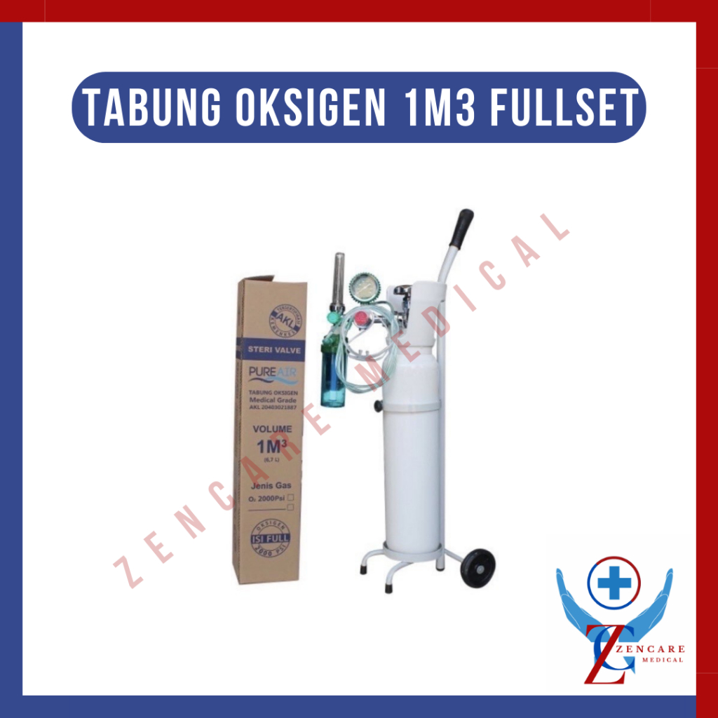 Jual Tabung Oksigen 1M3 ( Full Set Siap Pakai ) / Alat Bantu Pernafasan | Shopee Indonesia
