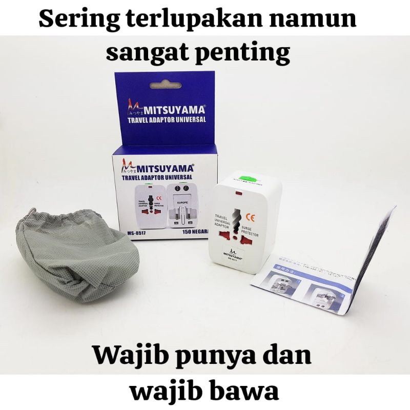 Jual Steker Universal Travel Adaptor internasional colokan buat di Luar ...