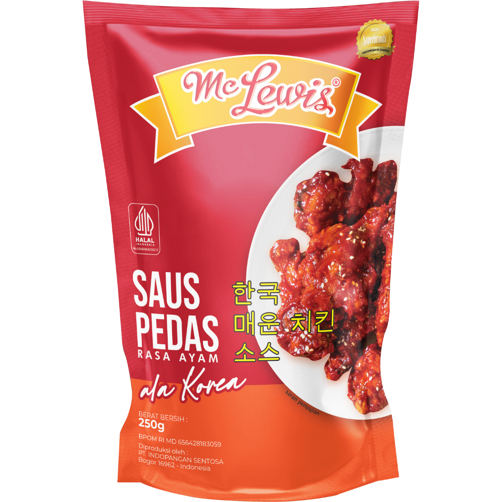 Jual Mc Lewis Saus Pedas Rasa Ayam Ala Korea 250 gr | Shopee Indonesia