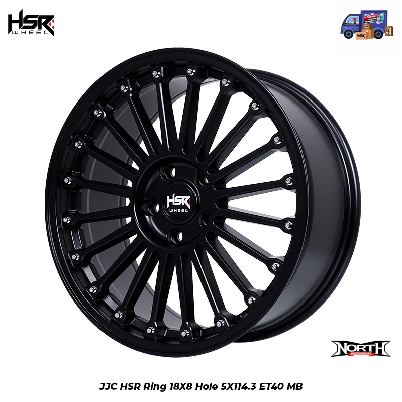 Jual Velg Terbaru Ring 18 HSR JJC HSR Lebar 8 Rata PCD 5x114,3 Cocok Buat Mobil Xpander HRV ...